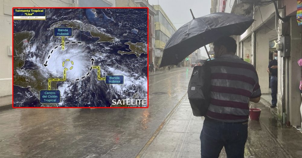 Alerta azul para el sur de Yucatán por paso de la tormenta tropical 'Lisa'